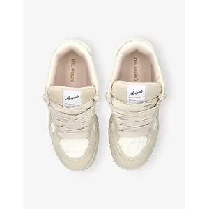 Axel Arigato Area Lo Suede And Woven Low-top Trainers - White