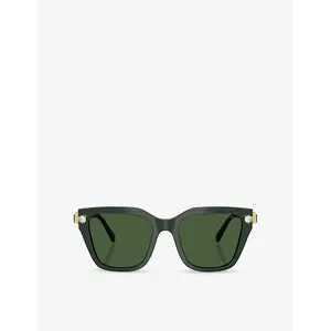 SWAROVSKI Sk6041 Irregular-frame Sunglasses - Green