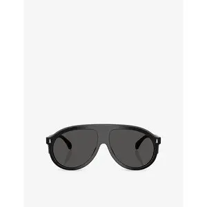 Moncler Pilot-frame Acetate Sunglasses - Black