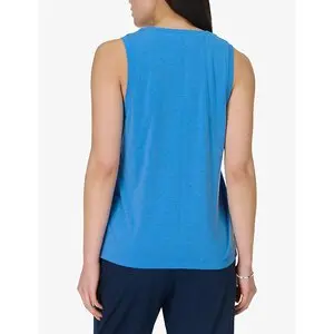 Sweaty Betty Soft Flow Studio Stretch-woven Tank Top - Tidal Blue