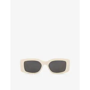 Celine Rectangle-frame Sunglasses - White