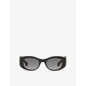 CARTIER Ct0472s Panthère-c Cat-eye Sunglasses - Black