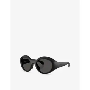 Moncler Me8005 Futuro Round-frame Sunglasses - Black