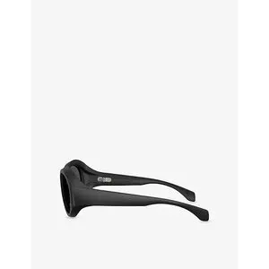 Moncler Me8005 Futuro Round-frame Sunglasses - Black