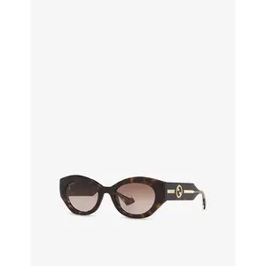 Gucci Gg1553s Cat-eye Sunglasses - Brown