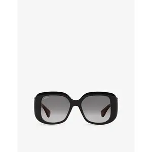 CARTIER Panthère De Square-frame Sunglasses - Black