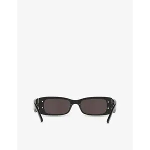 Balenciaga Bb0096s Dynasty Rectangle-frame Sunglasses