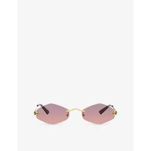 CARTIER Ct0433s Cat Eye-frame Sunglasses - Gold