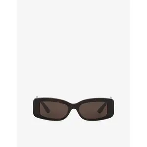 Gucci Gg1528s Square-frame Sunglasses - Brown
