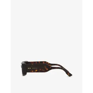 Gucci Gg1528s Square-frame Sunglasses - Brown