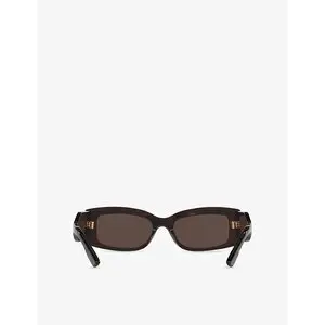 Gucci Gg1528s Square-frame Sunglasses - Brown