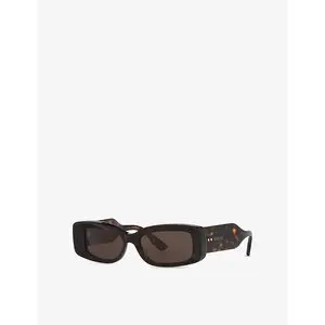 Gucci Gg1528s Square-frame Sunglasses - Brown