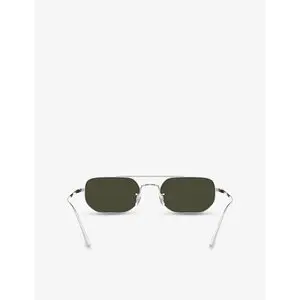 Oliver Spencer Angular-frame Steel Sunglasses