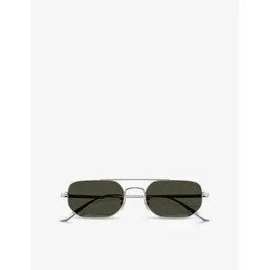 Oliver Spencer Angular-frame Steel Sunglasses