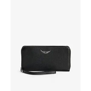 Zadig&Voltaire Compagnon Leather Wallet 1 Size Black