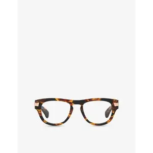 Gucci Gg1519o Round-frame Acetate Eyeglasses - Brown