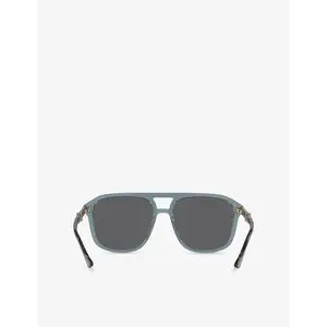 Gucci Gg1494s Square-frame Sunglasses - Green