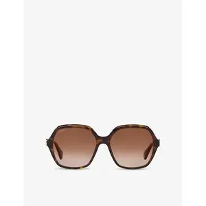 CARTIER Square-frame Acetate Sunglasses - Brown