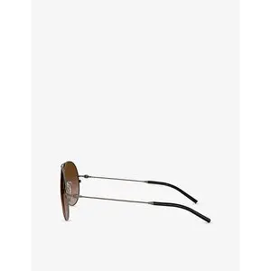 Moncler Flyze Pilot-frame Sunglasses - Grey