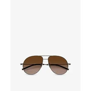 Moncler Flyze Pilot-frame Sunglasses - Grey
