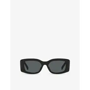 Celine Cl40282u Triomphe Rectangle-frame Sunglasses - Black