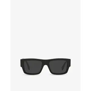 Fendi Rectangular Acetate Sunglasses - Black