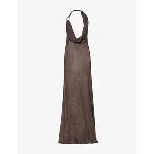jaded london brown maxi dress 6AM Cut Out Maxi Dress in Moss | Jaded London
