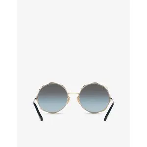 Chloé Ch0184s Round-frame Sunglasses - Gold