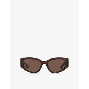 Balenciaga Bb0324sk Cat Eye-frame Sunglasses - Brown