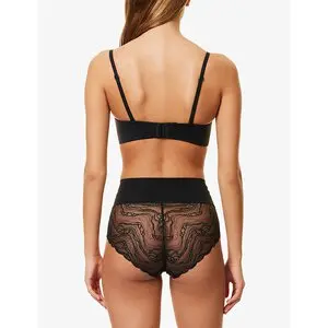 Calvin Klein Push-up Balconette Stretch-woven Bra