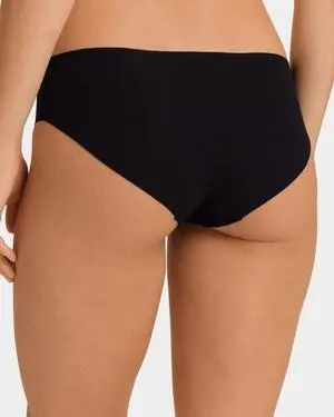 Hanro Invisible Cotton High-cut Briefs - Black