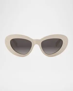 Celine 3 Dots Cat Eye Sunglasses - Ivory