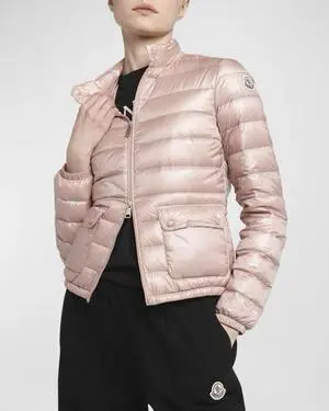 Moncler Lans Short Down Jacket - Pink