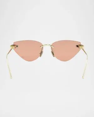 Dior Cdior B5u Cat-eye Sunglasses - Gold