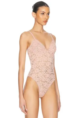 Wolford Lace Bodysuit - Powder Pink