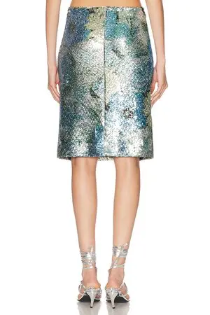 PRISCAVERA Sequin Midi Skirt