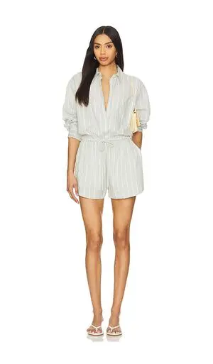 PISTOLA Amelie Romper - Pistachio Stripe