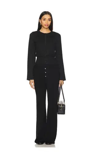 SNDYS. August Button Down Top - Black