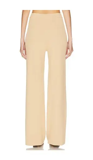 AEXAE Fine Knit Ribbed Straight Leg Pant