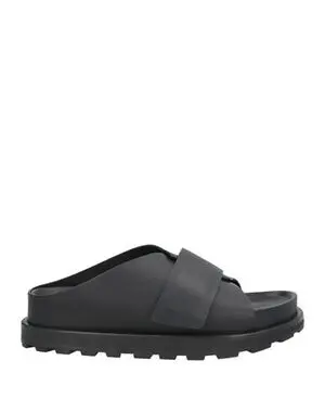 JIL SANDER Leather Sandals - Black