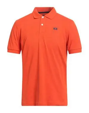 LA MARTINA Polo Shirt Size Cotton - Orange