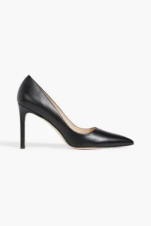 STUART WEITZMAN Leigh 95 Leather Pumps - Black