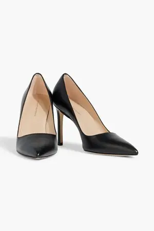 STUART WEITZMAN Leigh 95 Leather Pumps - Black