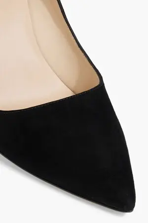 STUART WEITZMAN Leigh 95 Suede Pumps - Black