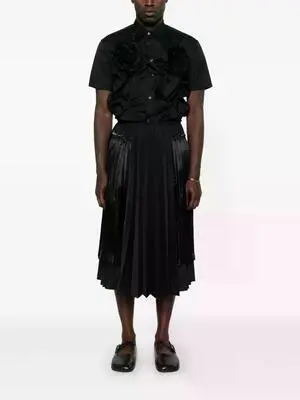 Comme Des Garçons Pleated Midi Skirt
