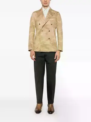 Tagliatore Camouflage-pattern Blazer - Neutrals