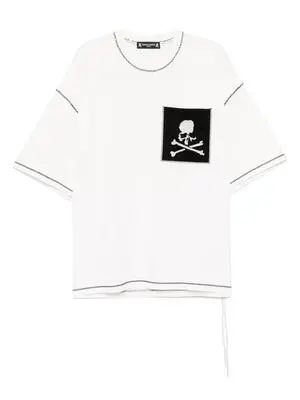 MASTERMIND WORLD Cross-stitch T-shirt - White