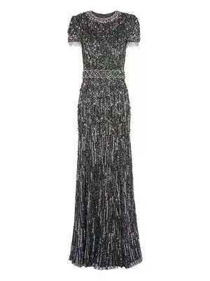 Jenny Packham Roxy Maxi Dress - Grey