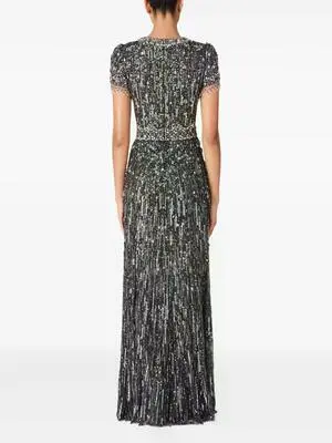 Jenny Packham Roxy Maxi Dress - Grey