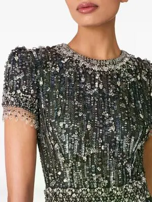 Jenny Packham Roxy Maxi Dress - Grey